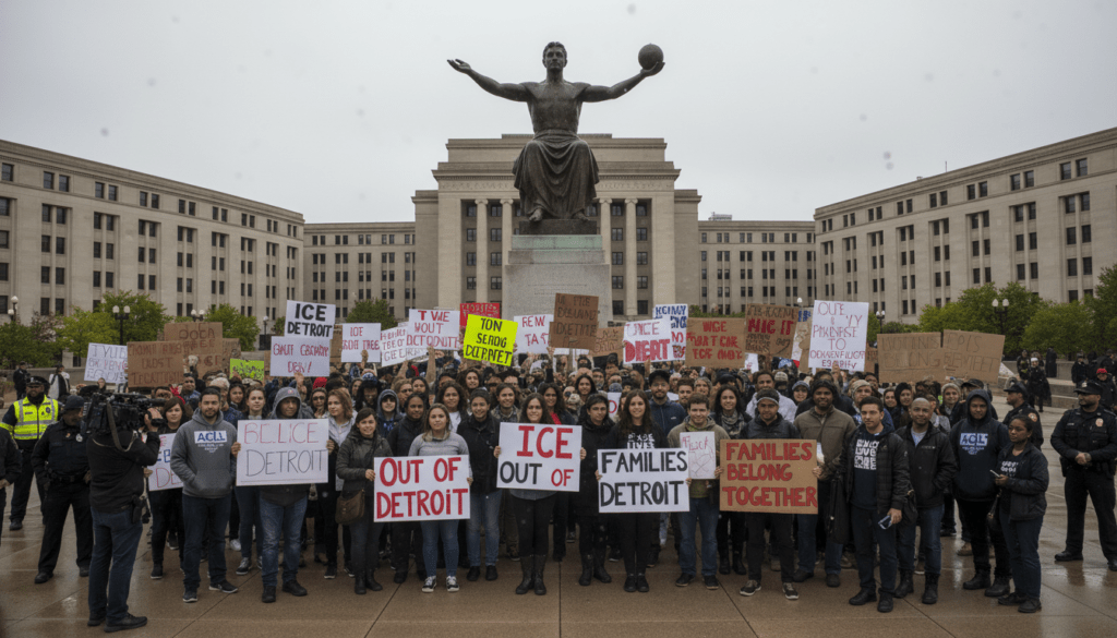 Activists Demand “ICE Out of Detroit” at Press Conference and Rally ...
